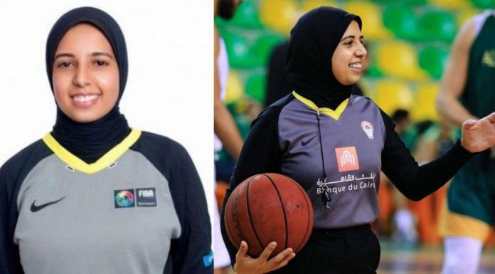 Sarah Gamal Muncul Pengadil Sukan Bola Keranjang Berhijab Pertama Di ...