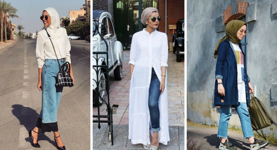 Tiru 30 Cara Ini Untuk Gayakan Seluar DENIM Bersama GAYA HIJAB Yang Sesuai